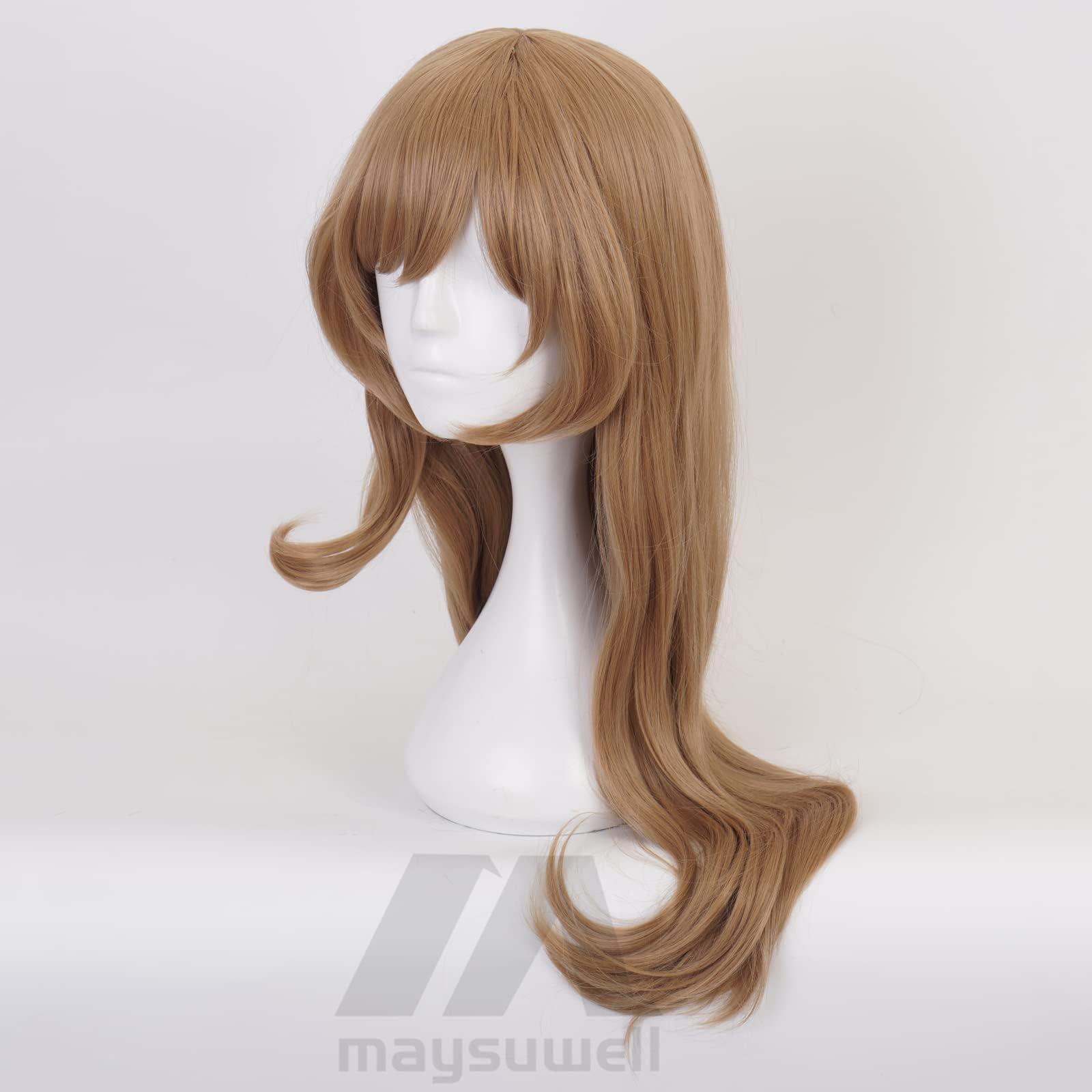 Anime Cosplay Wig Genshin Impact Wig Lisa Light brown long hair with ...