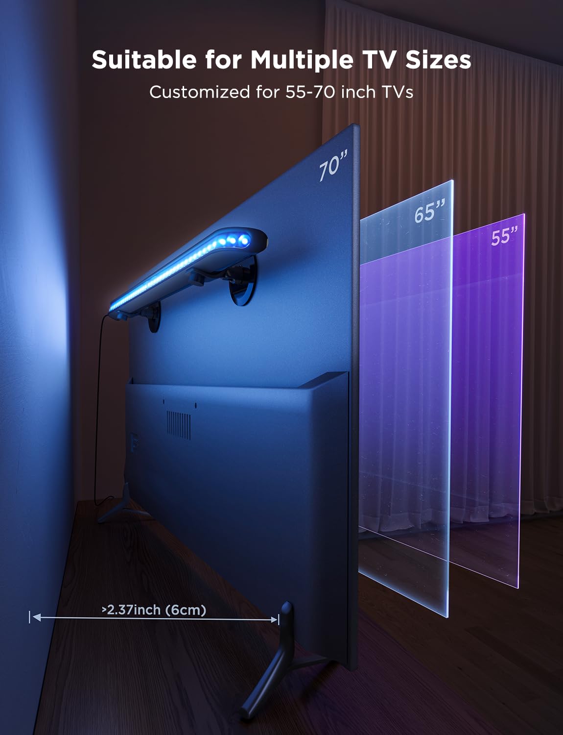 Snapklik.com : Govee Smart TV Light Bar, Upgraded 31 Inch LED Light Bar