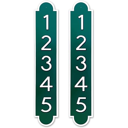 Amazon.com: Curb N Sign Mailbox Numbers Plaques - Made of Premium ...