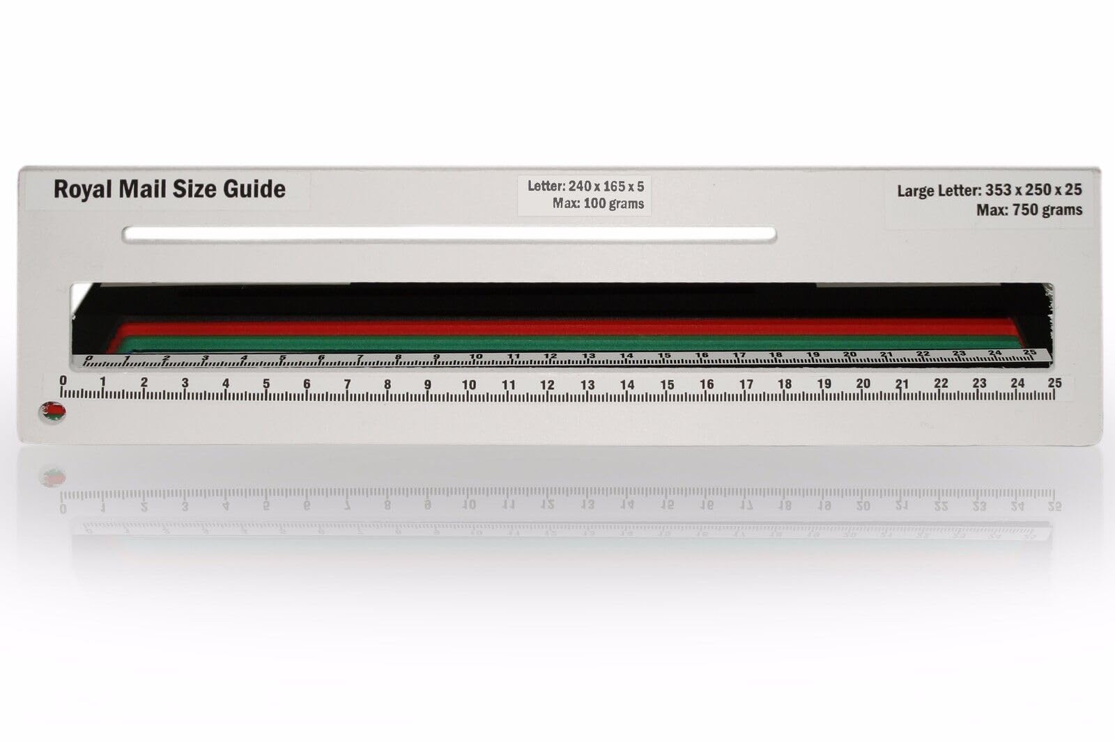 Royal Mail PPI Letter Size Guide Ruler Post Office Postal Price Postage ...
