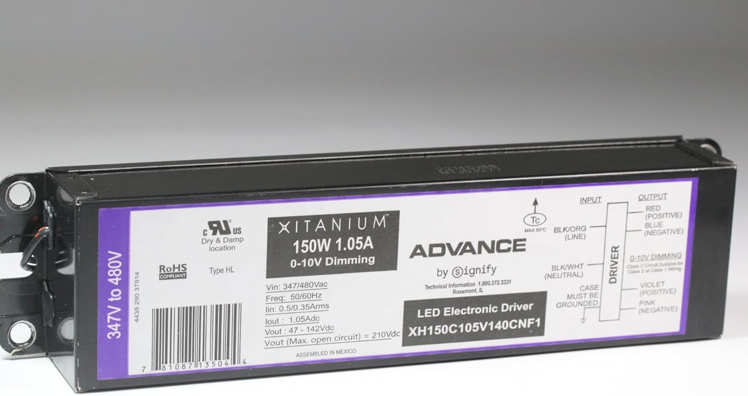 Amazon.com: XH150C105V140CNF1 Advance LED Driver : Tools & Home Improvement