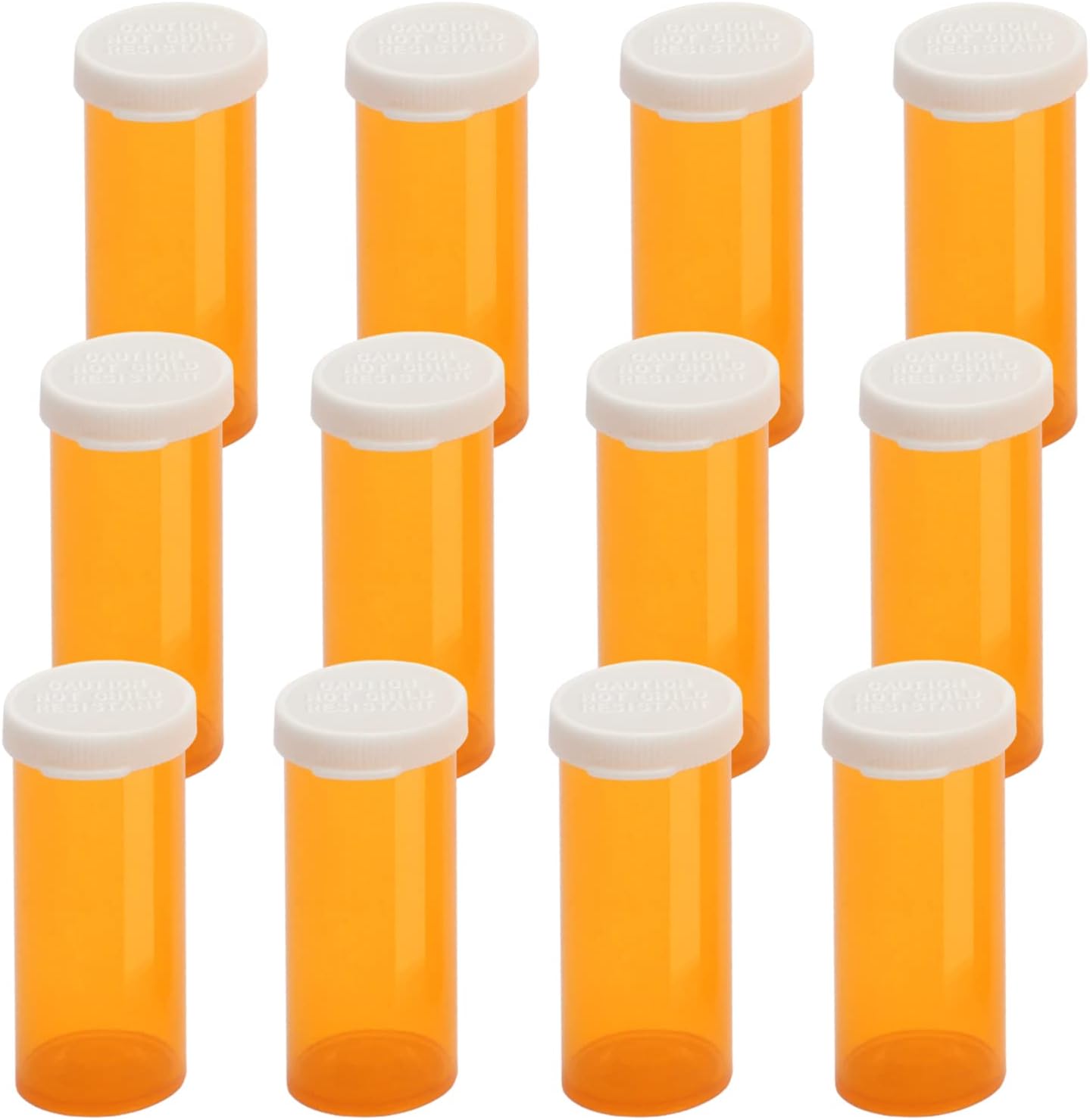 Amazon.com: Empty Plastic Pill Bottles with Easy Open Snap Caps (Not ...