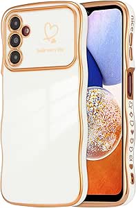 Amazon.com: ZTOFERA for Samsung Galaxy A16 4G/5G Case 6.7 inch,Cute Curly Wave Frame Case with ...