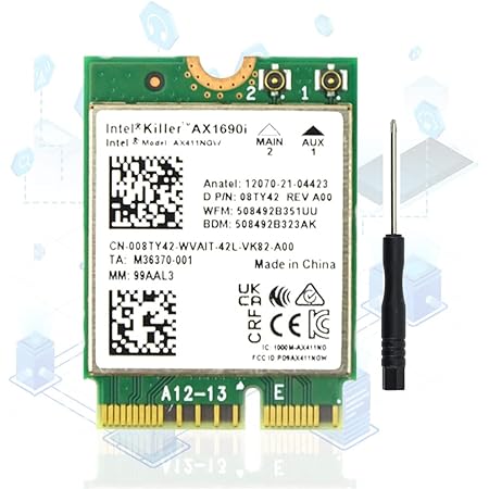 Amazon.com: AX411ngw Ax411 Ax1690i Double Connect WiFi 6E CNVoi2 Tri ...