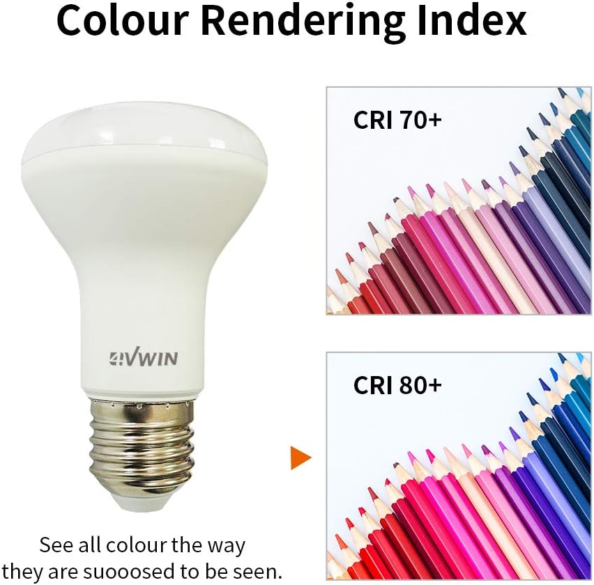 4VWIN R63 Reflector E27 LED Light Bulb 8W 6500K Cool White 680lm 75W ...