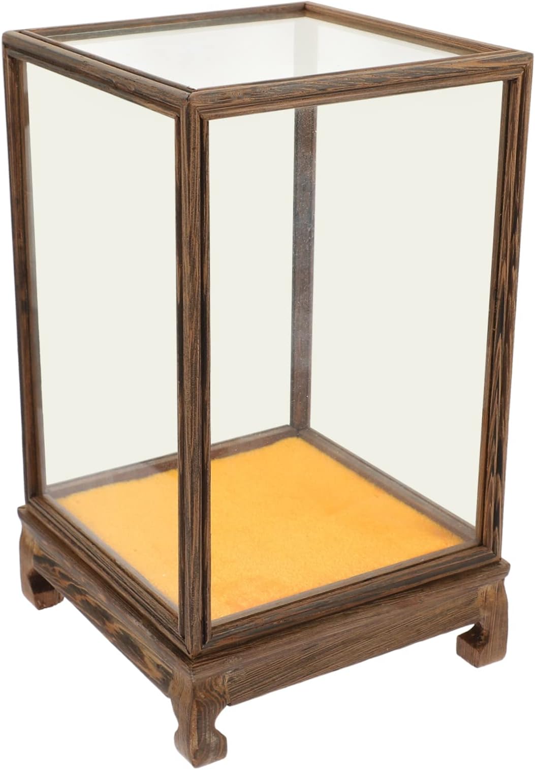 Amazon.com - Zerodeko Glass Cover Display Cabinet Square Box Wood ...