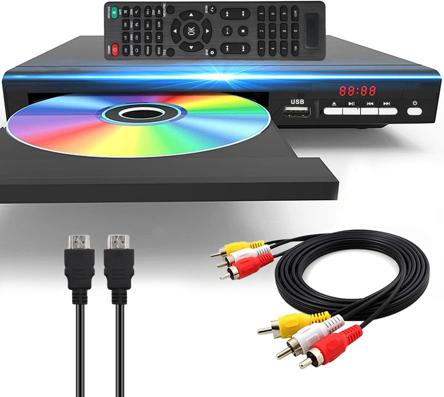 Generic HDMI DVD Player for Smart TV, DVD Players with HDMI and AV ...