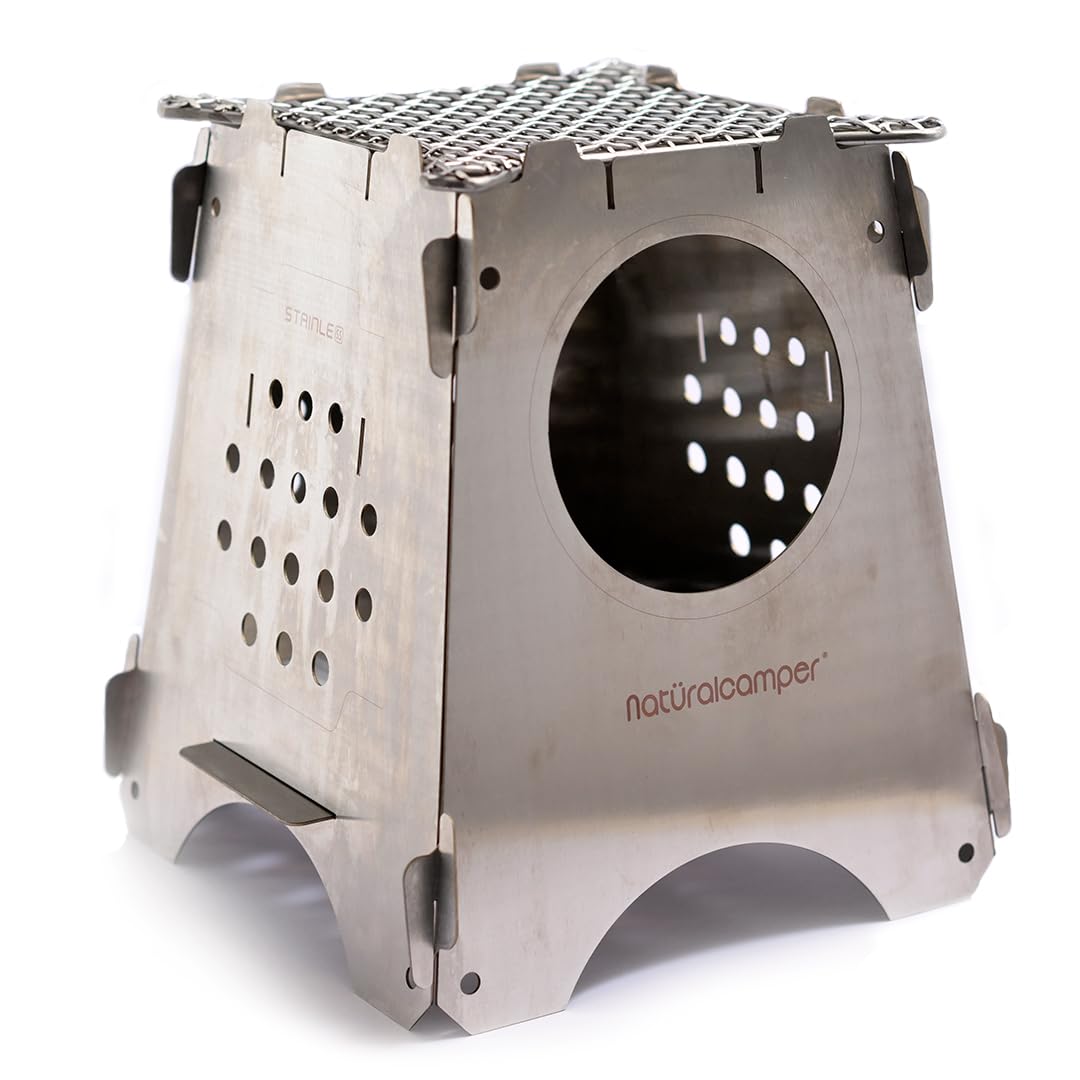Amazon.com: Natural Camper - Portable Wood Stove - Portable Campfire ...