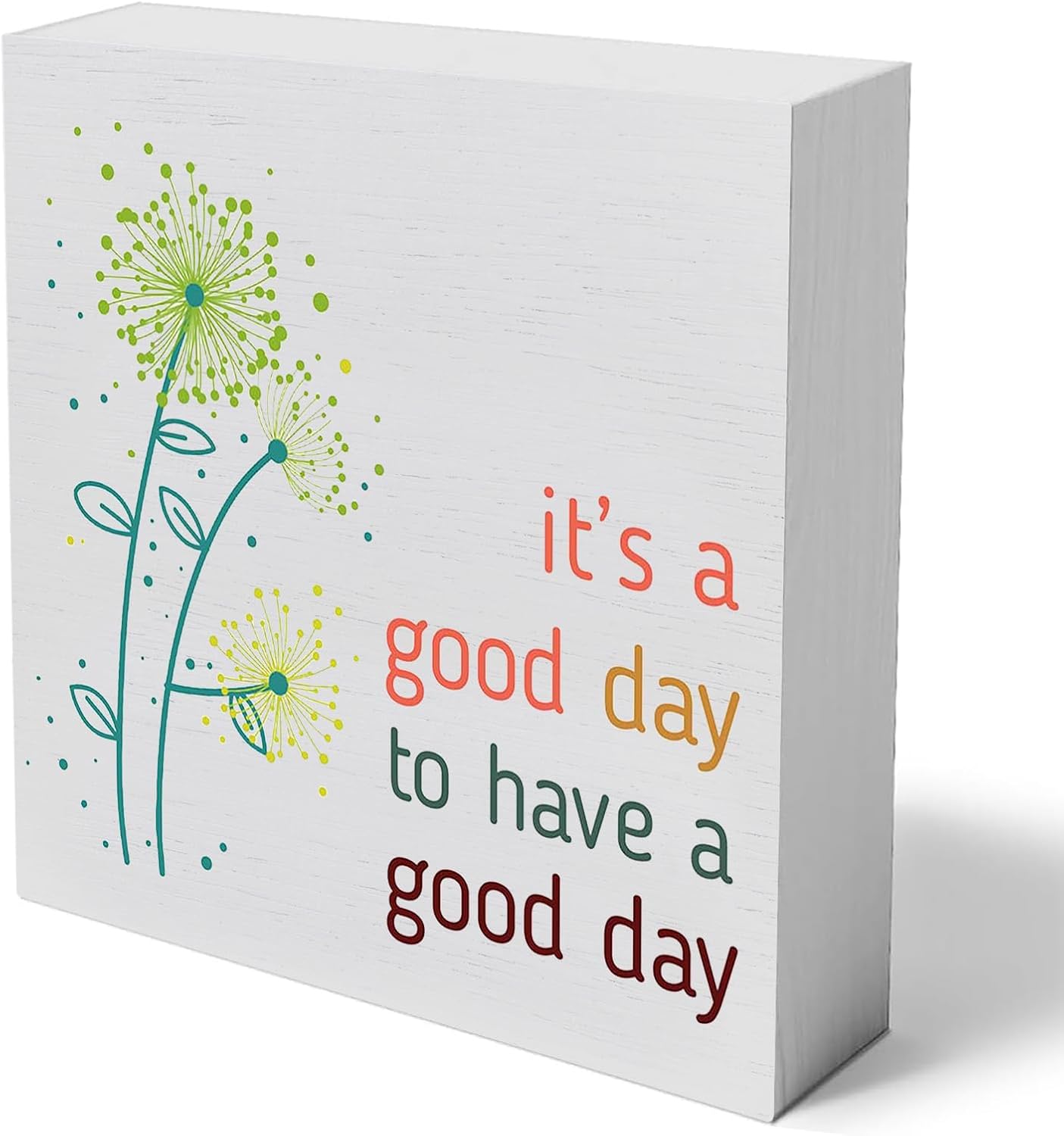 Amazon.com: Positive Decor Gifts for Women 7x7 Inches It's a Good Day ...