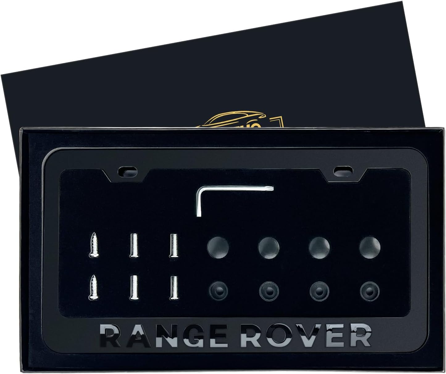 Amazon.com: Genuine Land Rover/Range Rover Black Jack License Plate ...