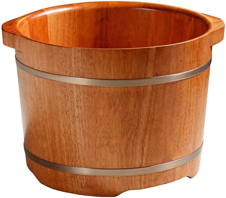 Wood Foot Bath Bucket Foot Spa Bucket with Lid,Foot Wash Basin for Foot ...