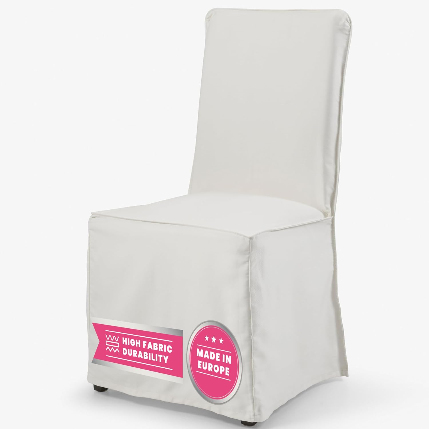 Amazon.com: Bemz Henriksdal Chair Cover with Skirt — Elegant Tall Back ...