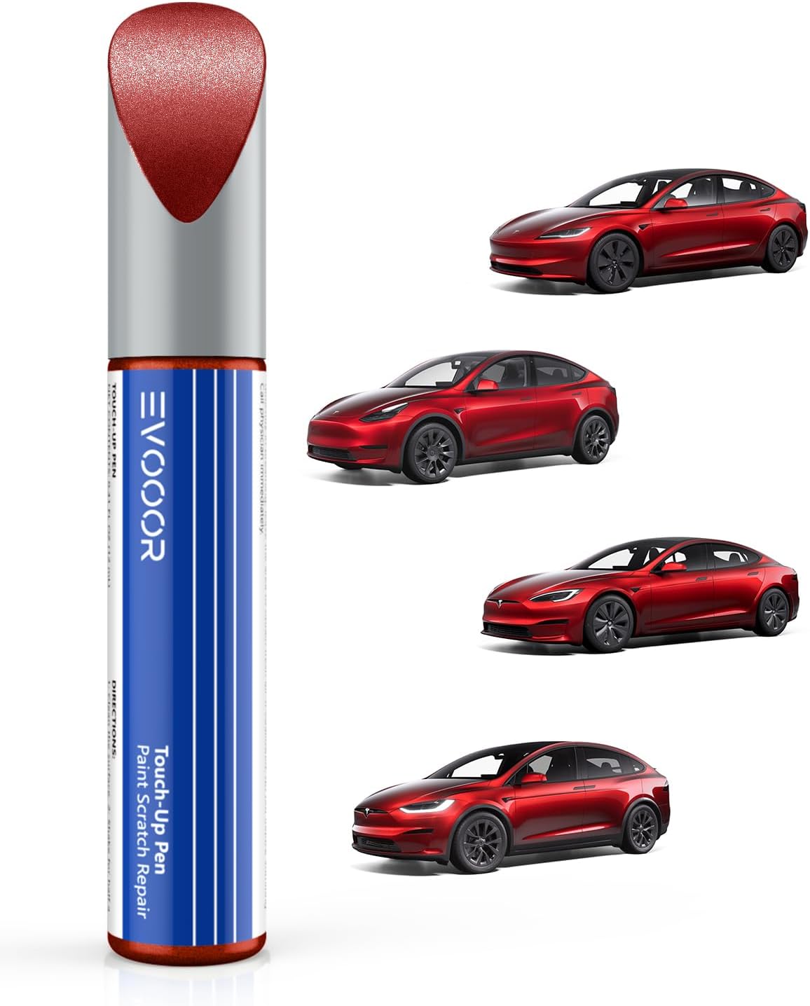 Amazon.com: EVOOOR for Tesla Touch Up Paint - DIY Scratches Repair With ...