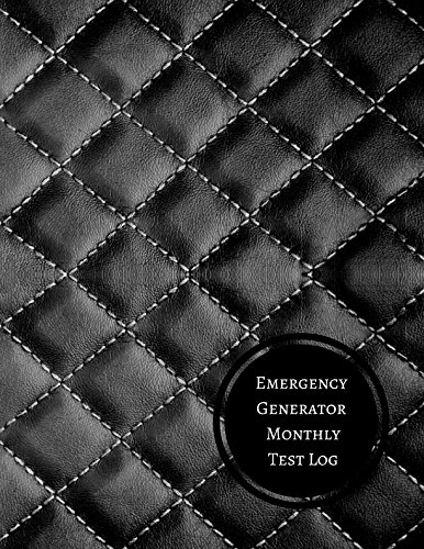 Amazon.com: Emergency Generator Monthly Test Log: Generator Log ...