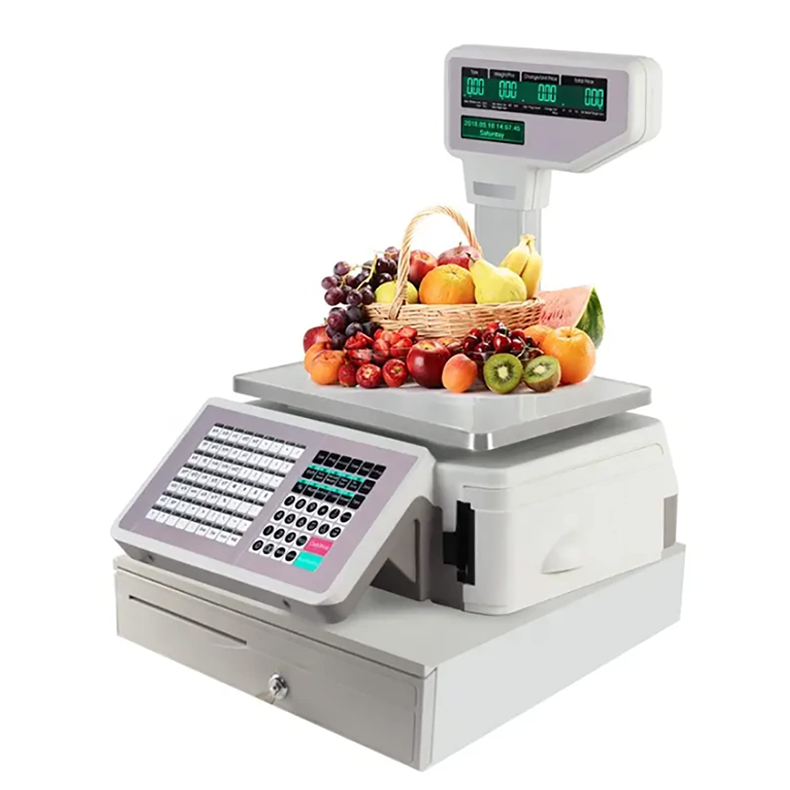 Meat Scales With Printer Adam BKT Label Printing Scales | Built In