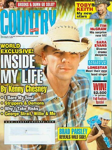 Country Weekly September 24 2007: Kenny Chesney, Toby Keith, Tim McGraw ...
