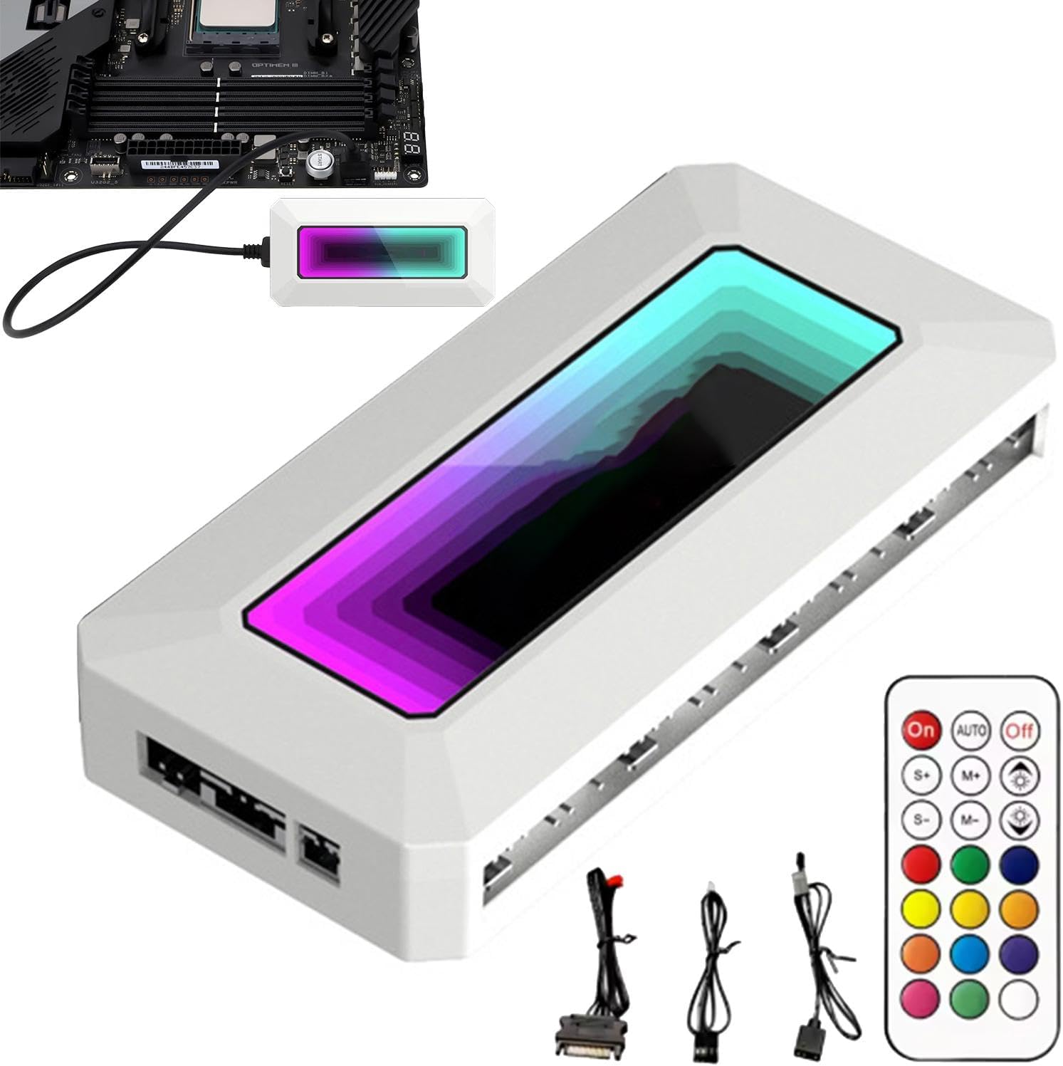 PWM Fan Hub ARGB | 8 Ports Motherboard Fan Controller - Prism Algorithm ...