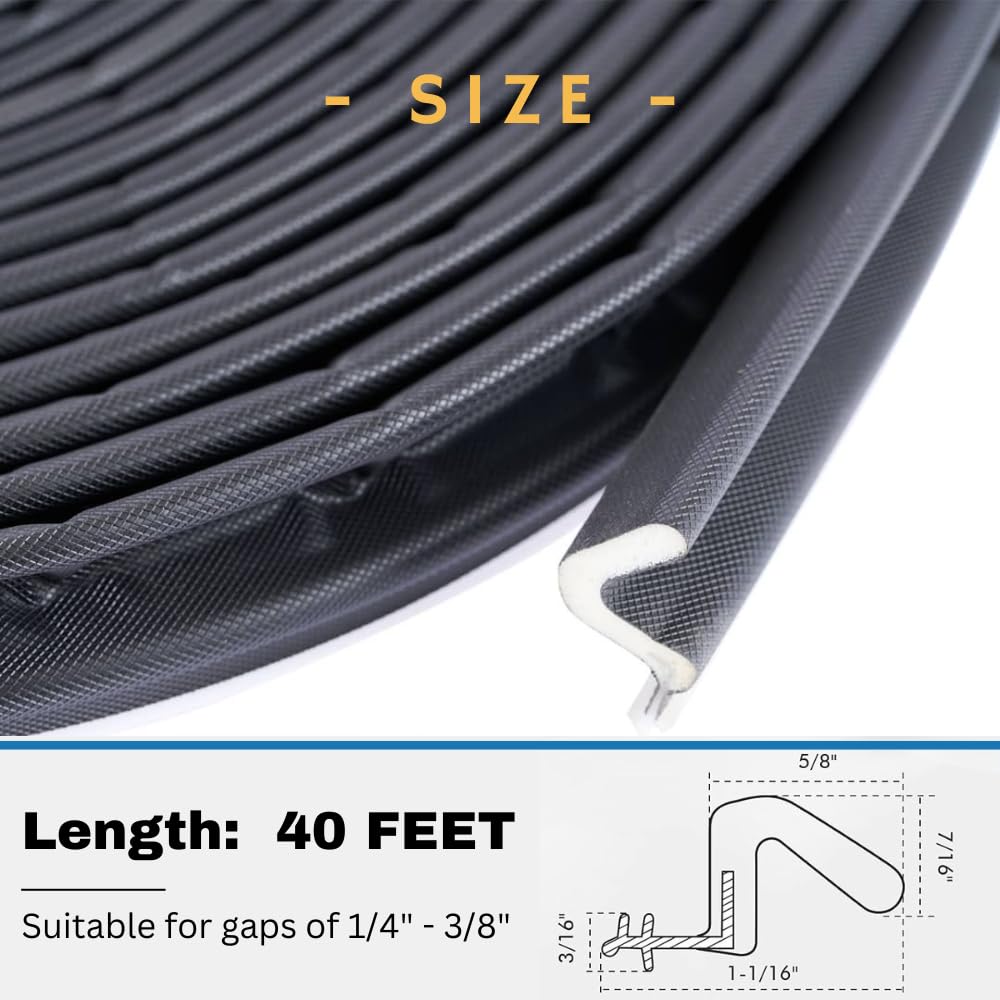 Snapklik.com : V Shape Weather Stripping Kerf Weatherstrip, 40 Ft Flex ...