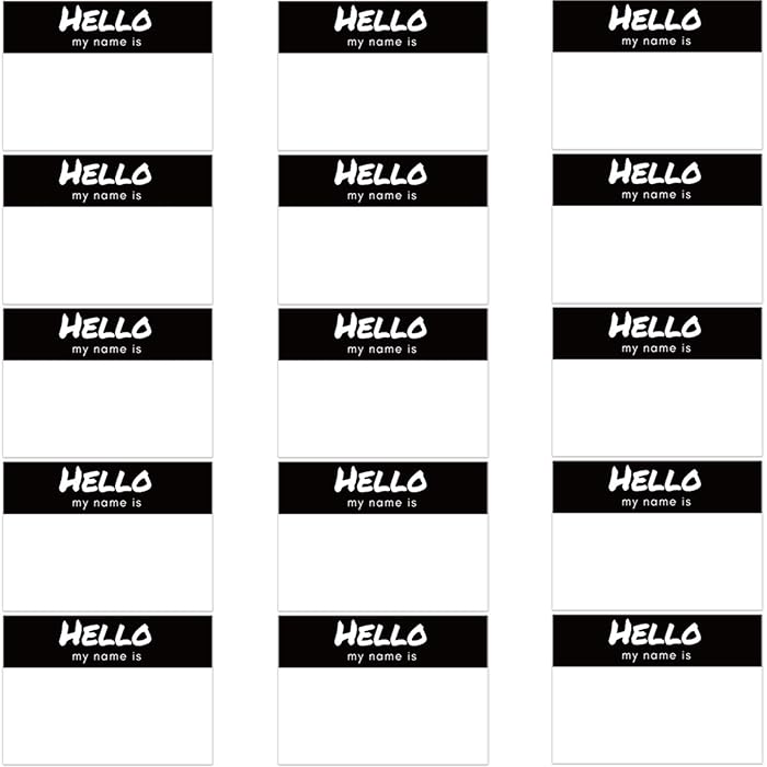 Buy 450 Pcs Hello Name Tag Stickers (3"x 2") Nametags "Hello My Name is ...