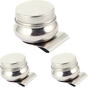 Amazon.co.jp: Quikaboo 油壷 油絵用の油壺 油壺 油絵製作 オイルペイント蓋付き 筆洗器 油絵 絵画 オイル入れ 油入れ 容器 壺 筆洗い 3個セット : ホビー