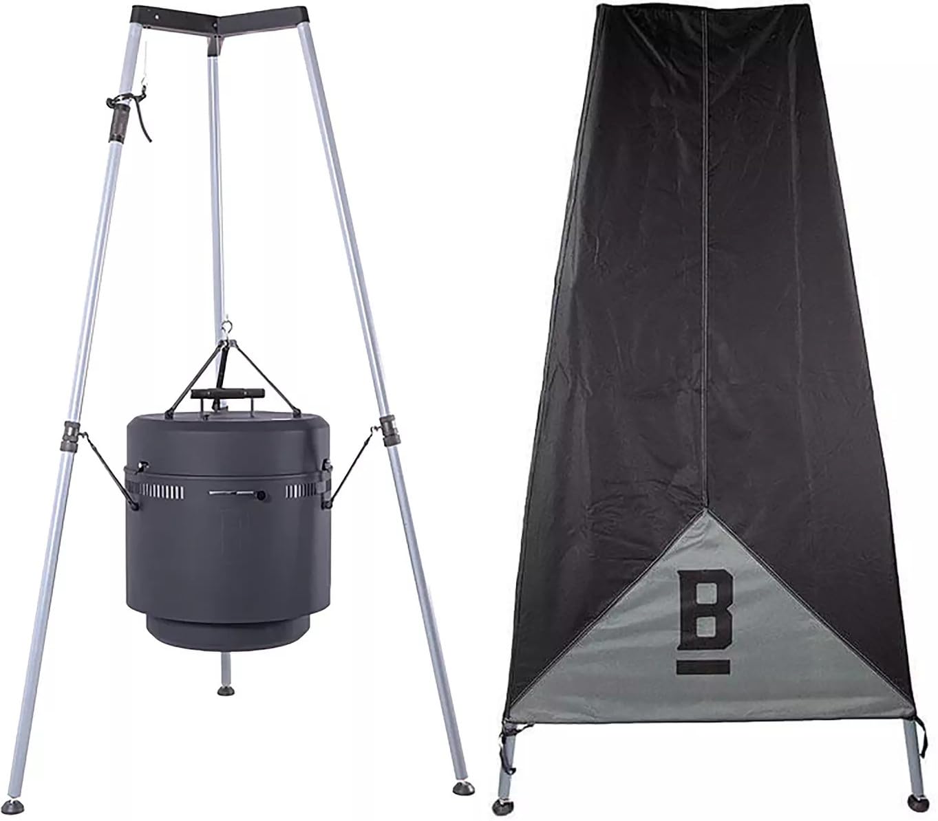 Buy Burch Barrel BBQ Smoker Grill & Fire Pit Combo V2 with Serape Cover ...