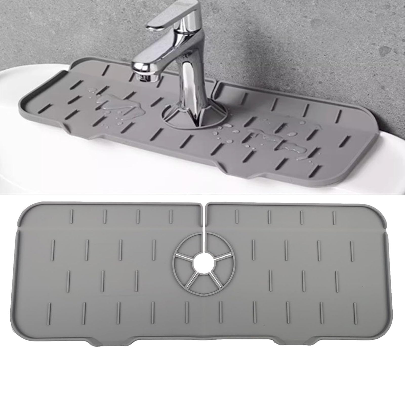 ZSRVAJ Silicone Draining Mat Around Tap, Silicone Draining Mat ...