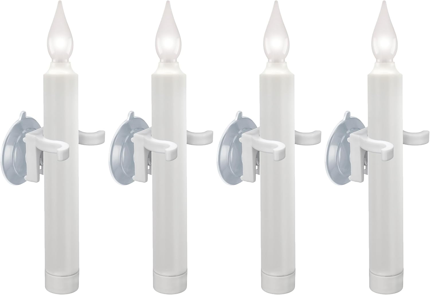 Amazon.com: 612 Vermont LED Battery Operated Suction Cup Window Candles ...