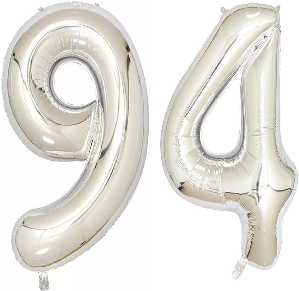 Amazon.com: 40inch Silver Foil 94 Helium Jumbo Digital Number Balloons ...