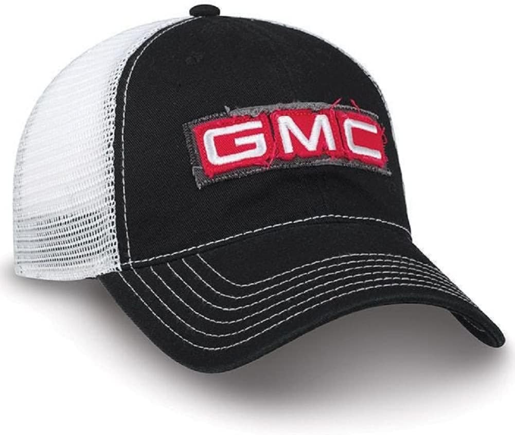 Amazon.com: GMC Black and White Mesh Hat : Automotive
