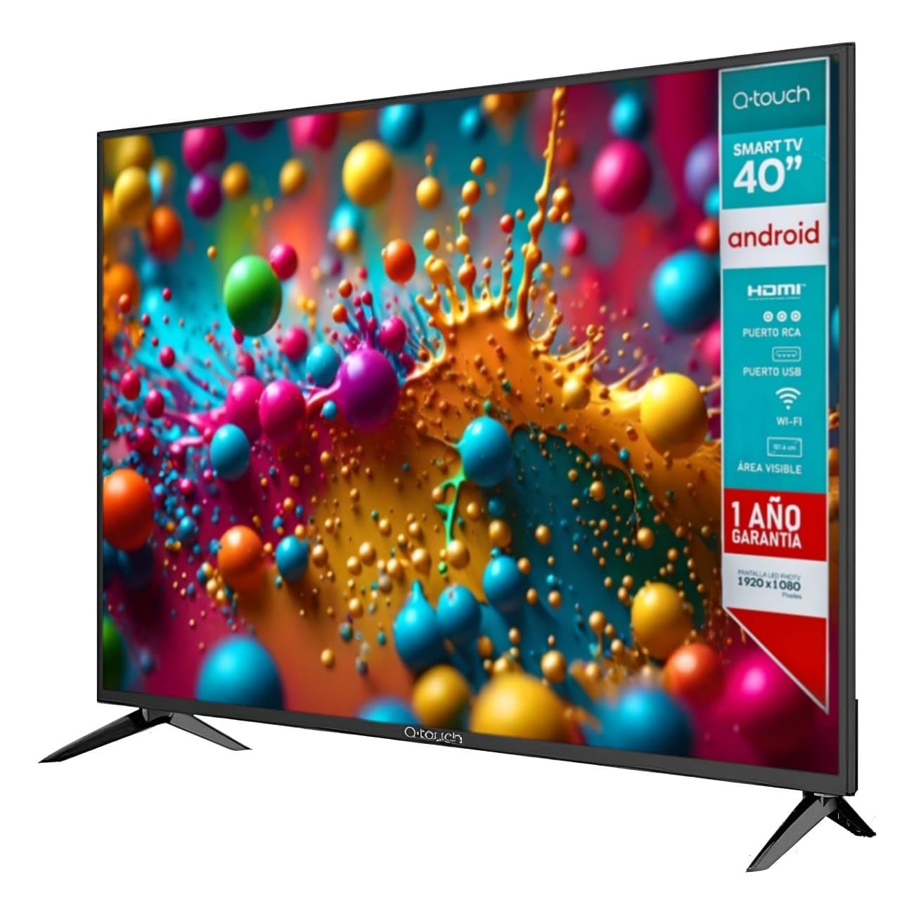 Q-Touch - Smart TV Android 40" HD - Pantalla LED, WiFi, Netflix, Youtube : Amazon.com.mx ...