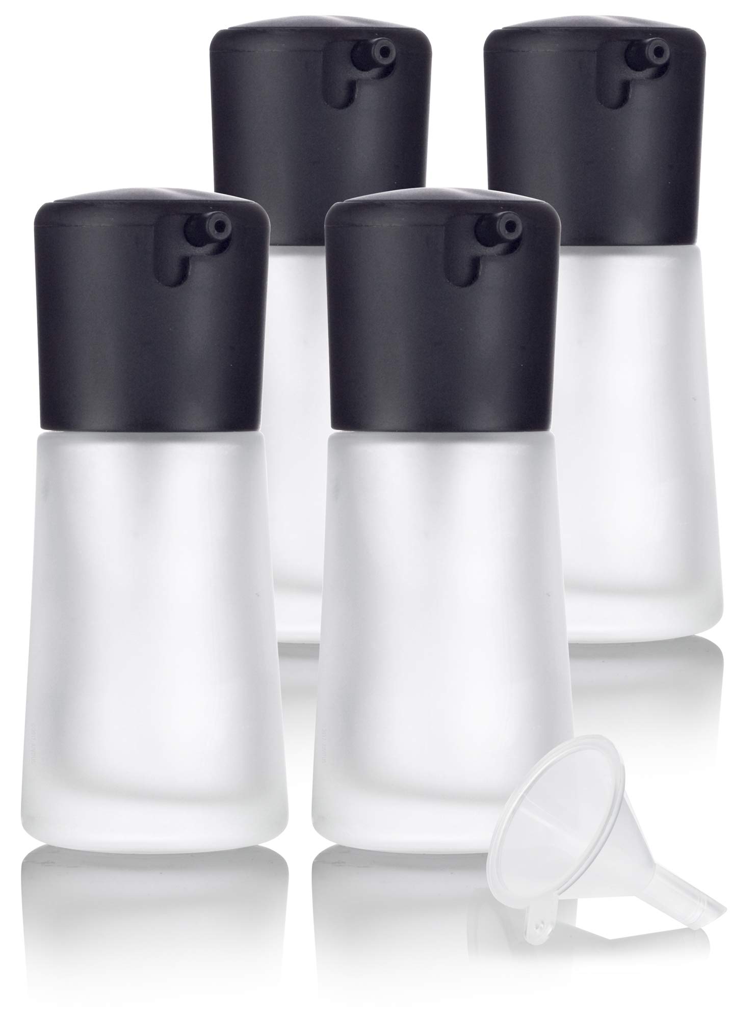 Amazon.com: JUVITUS 1 oz / 30 ml Frosted Glass Foundation Bottle with ...