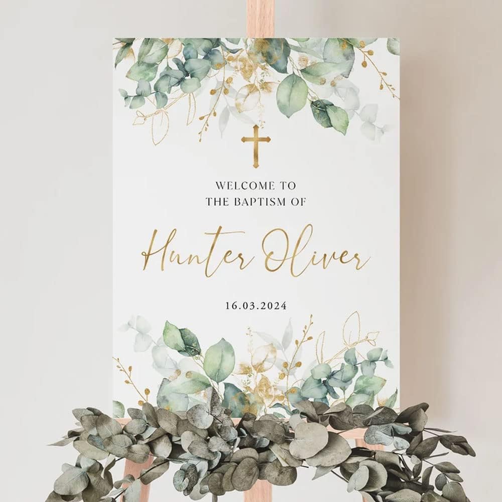 Amazon.com: Printable Baptism Welcome Sign, Christening Welcome Sign ...