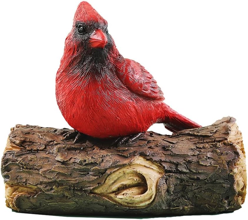 Amazon.com: Scicalife Cardinal Figurine Red Christmas Cardinals Sitting ...