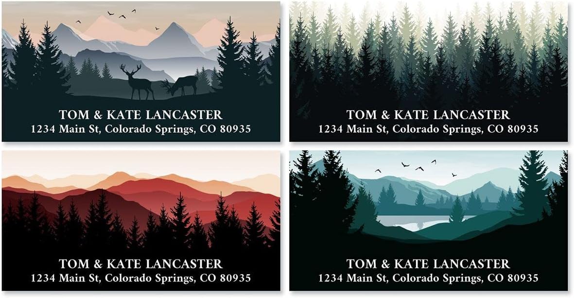 Amazon.com : Landscape Personalized Deluxe Address Labels - Set of 144 ...