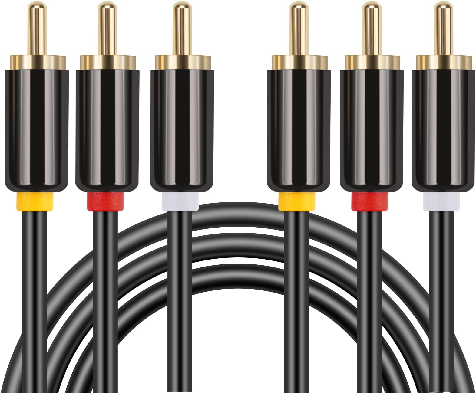 Amazon.com: CableWholesale RCA Audio/Video Cable, A/V Cable, 3 RCA Male ...
