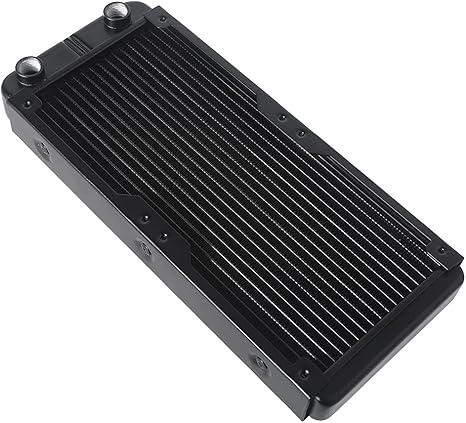 Aluminum Water Cooling Radiator 18 Tubes Heat Exchanger CPU Heatsink ...