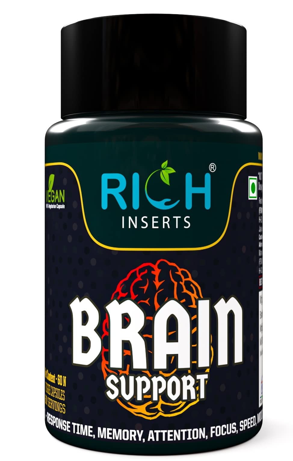 Richinserts Brain Booster Supplement For Ultra Brain Support Pack 60 ...