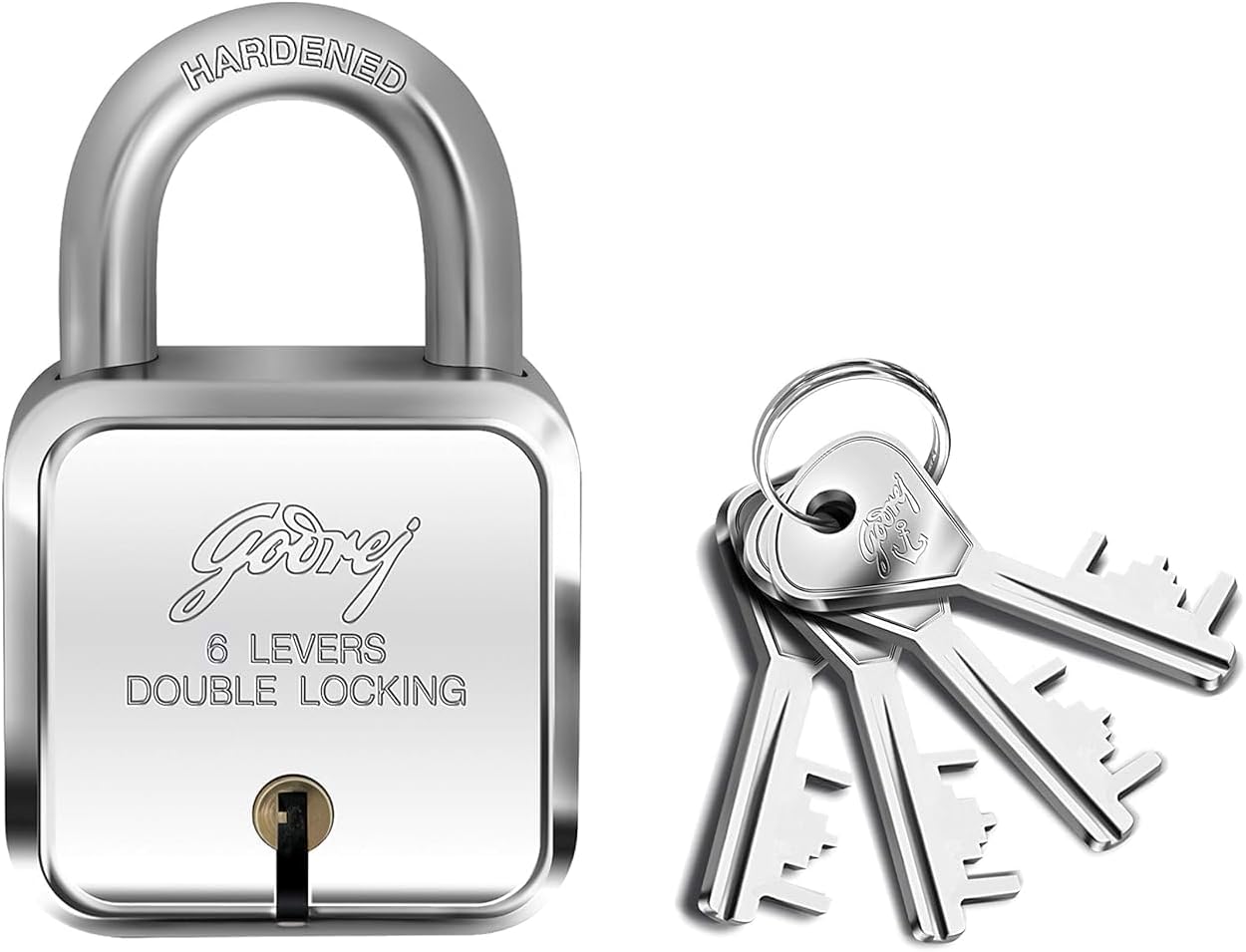 Godrej Locks I Round Padlock 50mm I 3 Keys I Padlock for Main Door I ...