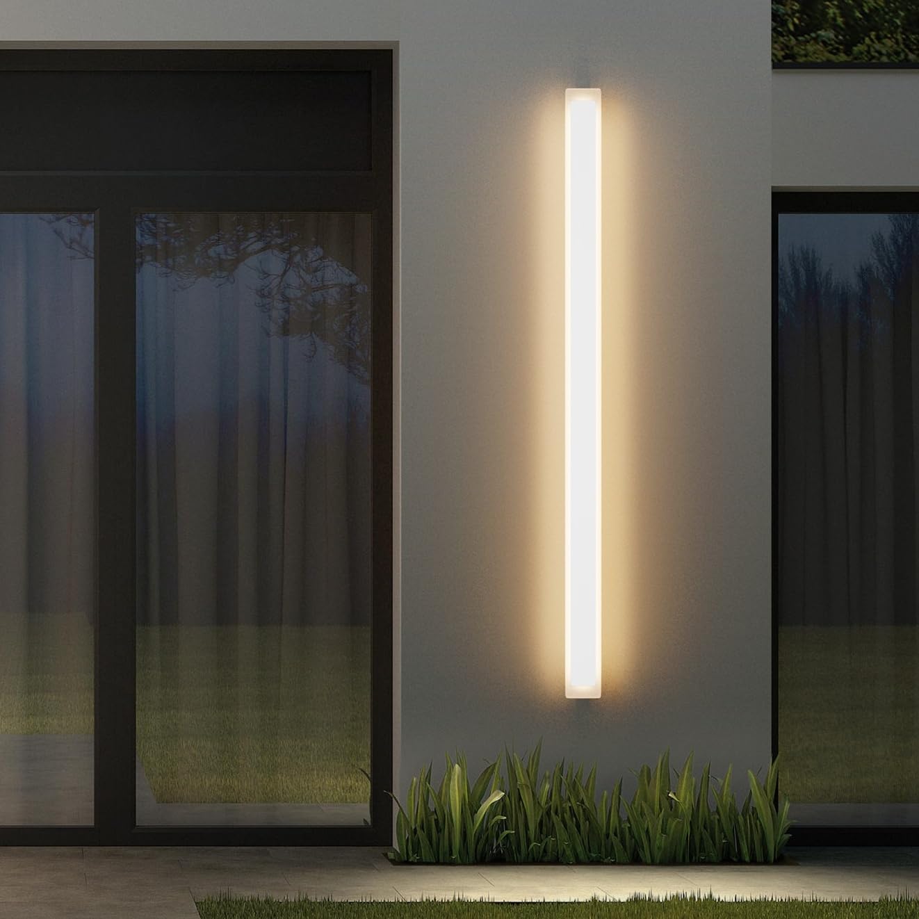 Snapklik.com : Coinmit 59Inch Modern Outdoor LED Wall Light Long ...