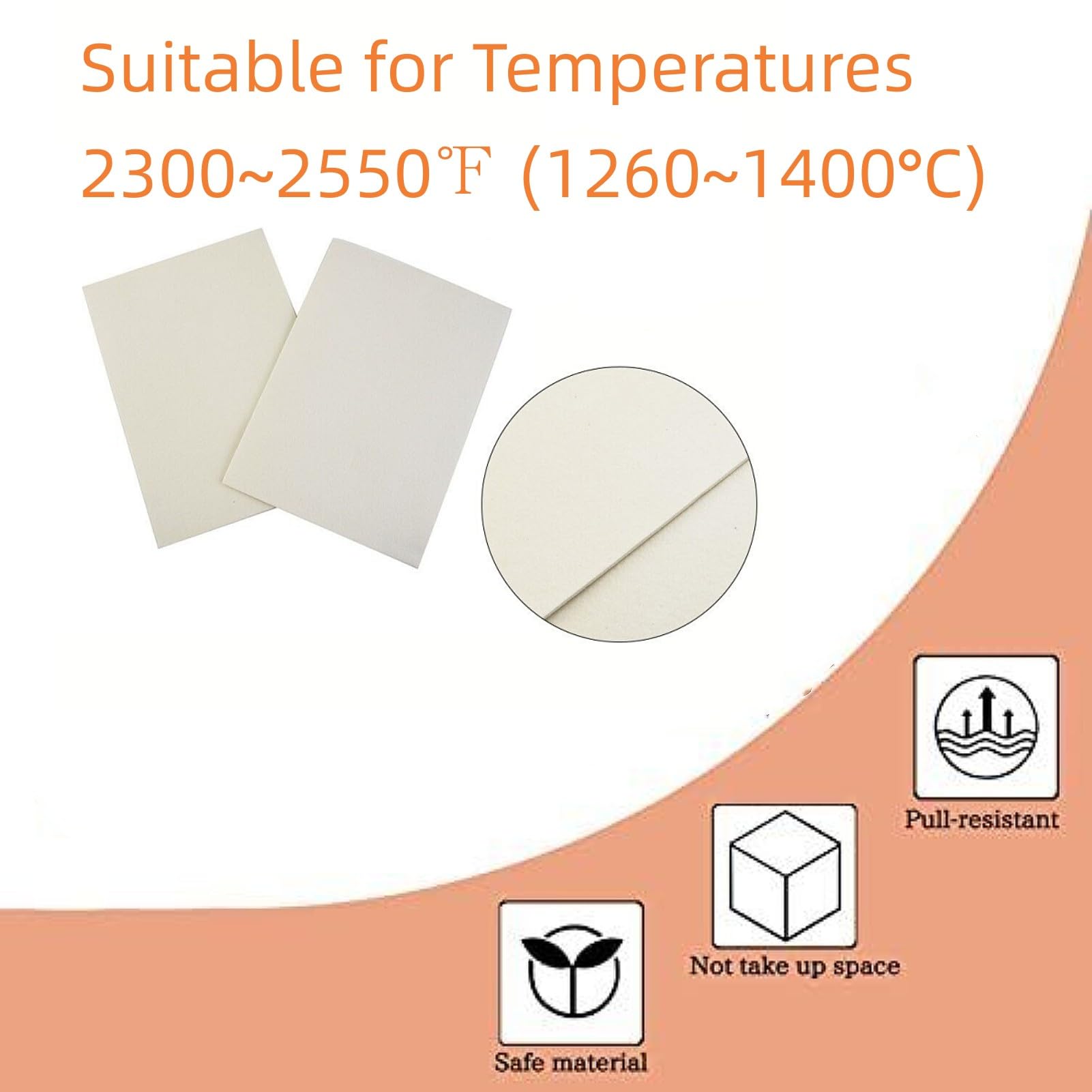 Snapklik.com : 10 Pcs Ceramic Fiber Paper 1/4 X 11 X 12 Inch High Temp ...