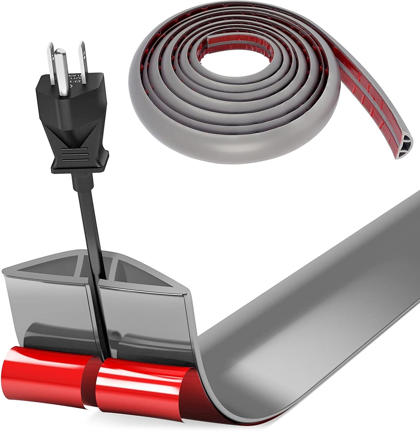 Flexibler Klein Fussboden Kabelkanal, 8M Selbstklebend Boden ...