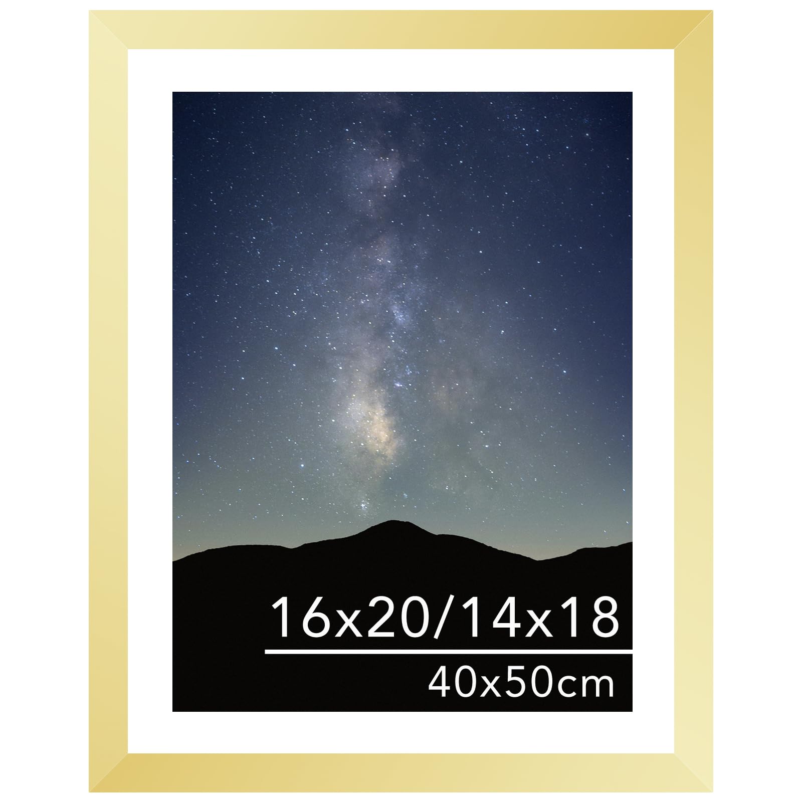 Amazon.com - JCJMY 16x20 Picture Frame Gold with 14x18 Mat for 40 x ...