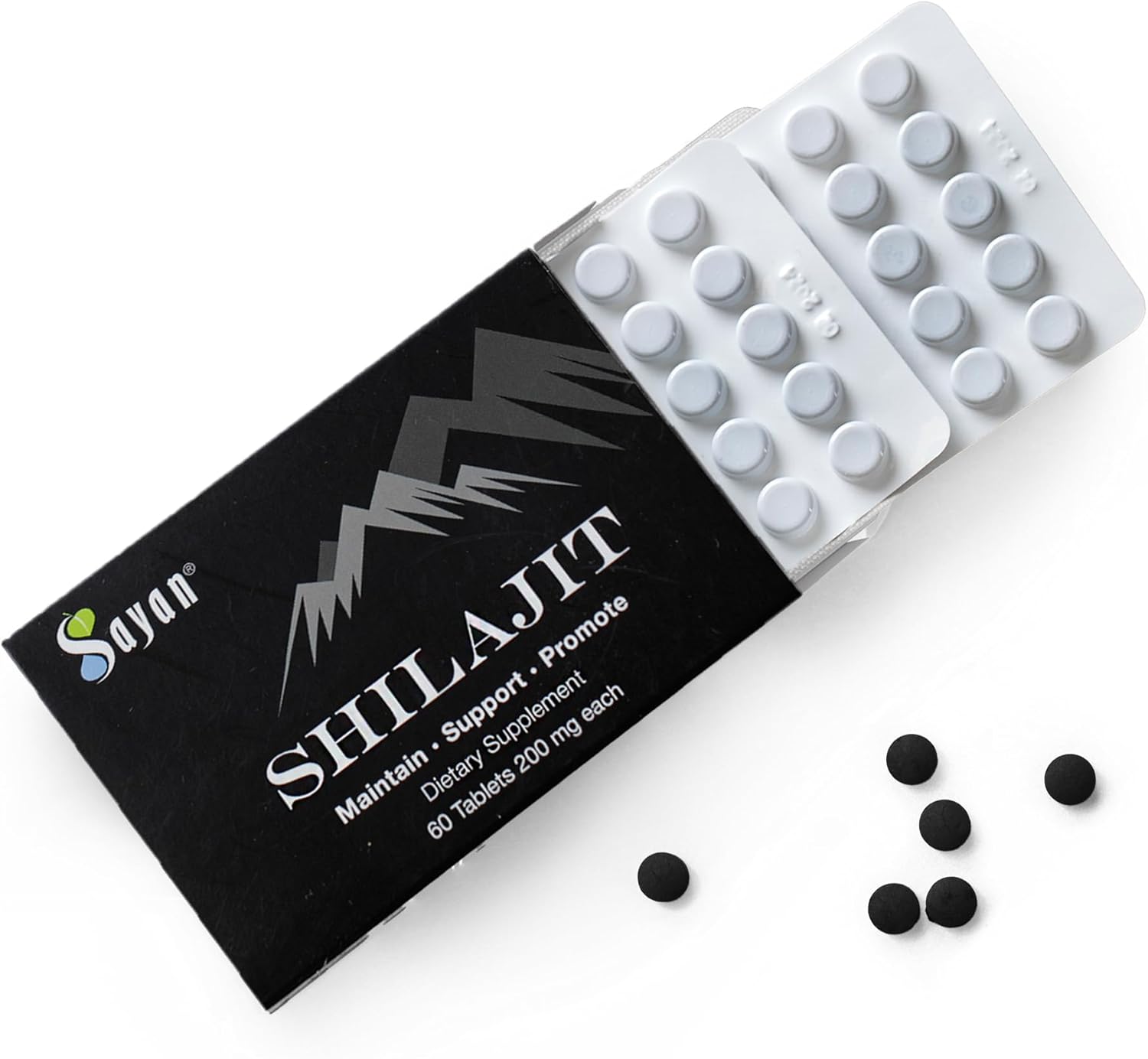 Amazon.com: Sayan 100% Pure Shilajit Tablets,12,000mg High-Potency ...