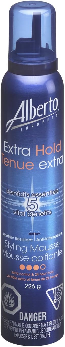 Alberto European Hair Styling Mousse Extra Hold Hair Volumizer 226 g ...