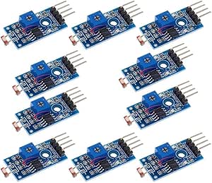 Reland Sun 10Pcs Photosensitive Resistance Sensor Module Digital Light ...