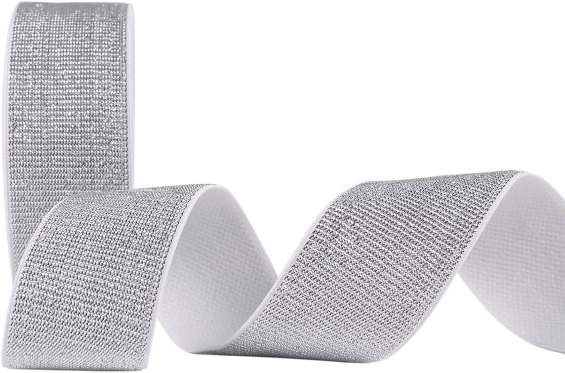 Michass Glitzer Gummiband Gummibänder Elastische Bänder Breite 25mm ...