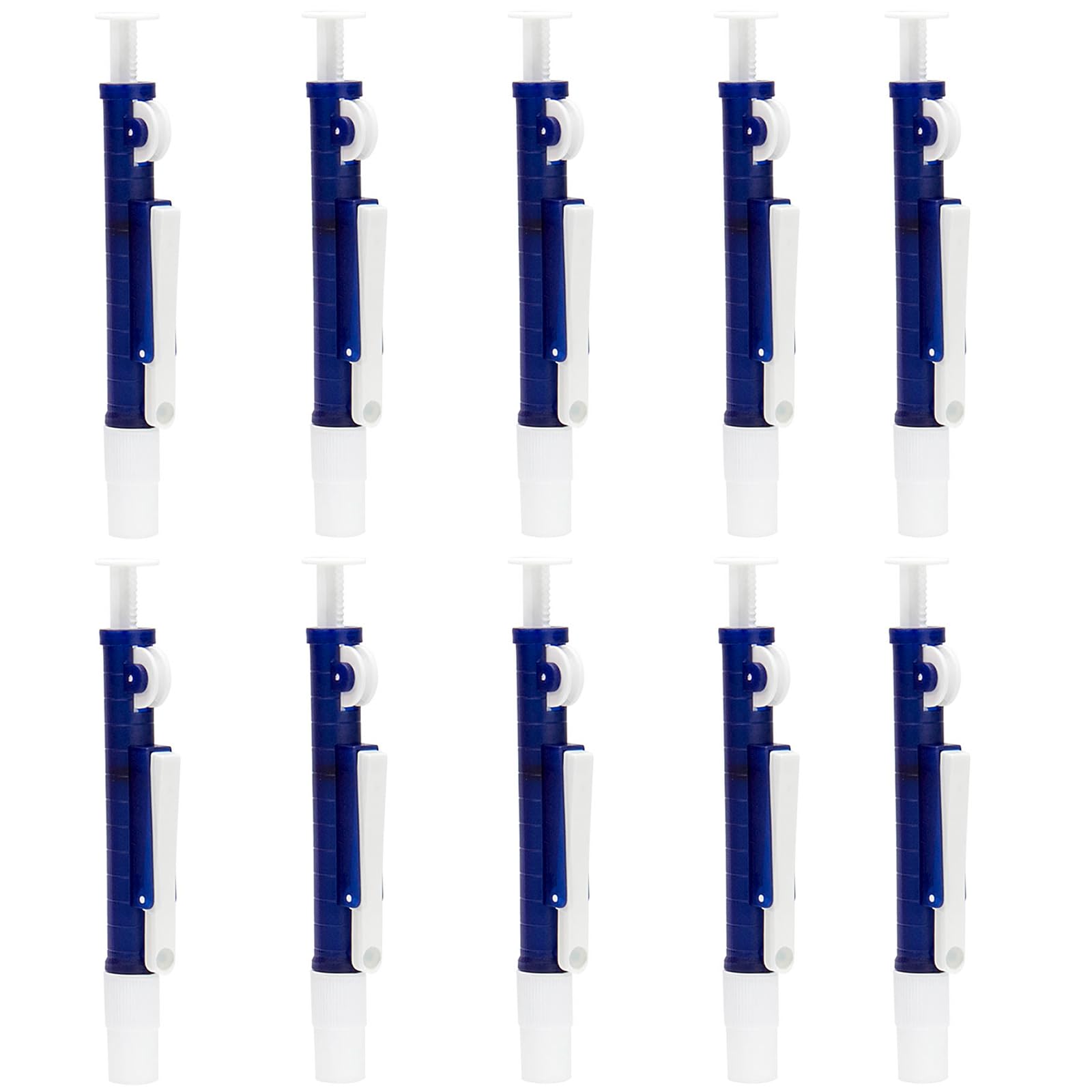 Snapklik.com : Pipette Pumps, Set Of 10 Lab Pipettes Pumps, 2ml Blue ...