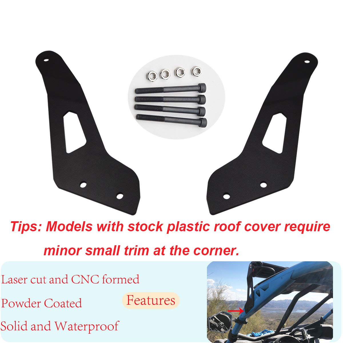 Snapklik.com : Dasen X3 Light Bar Mount 50" Curved/Straight LED Light ...