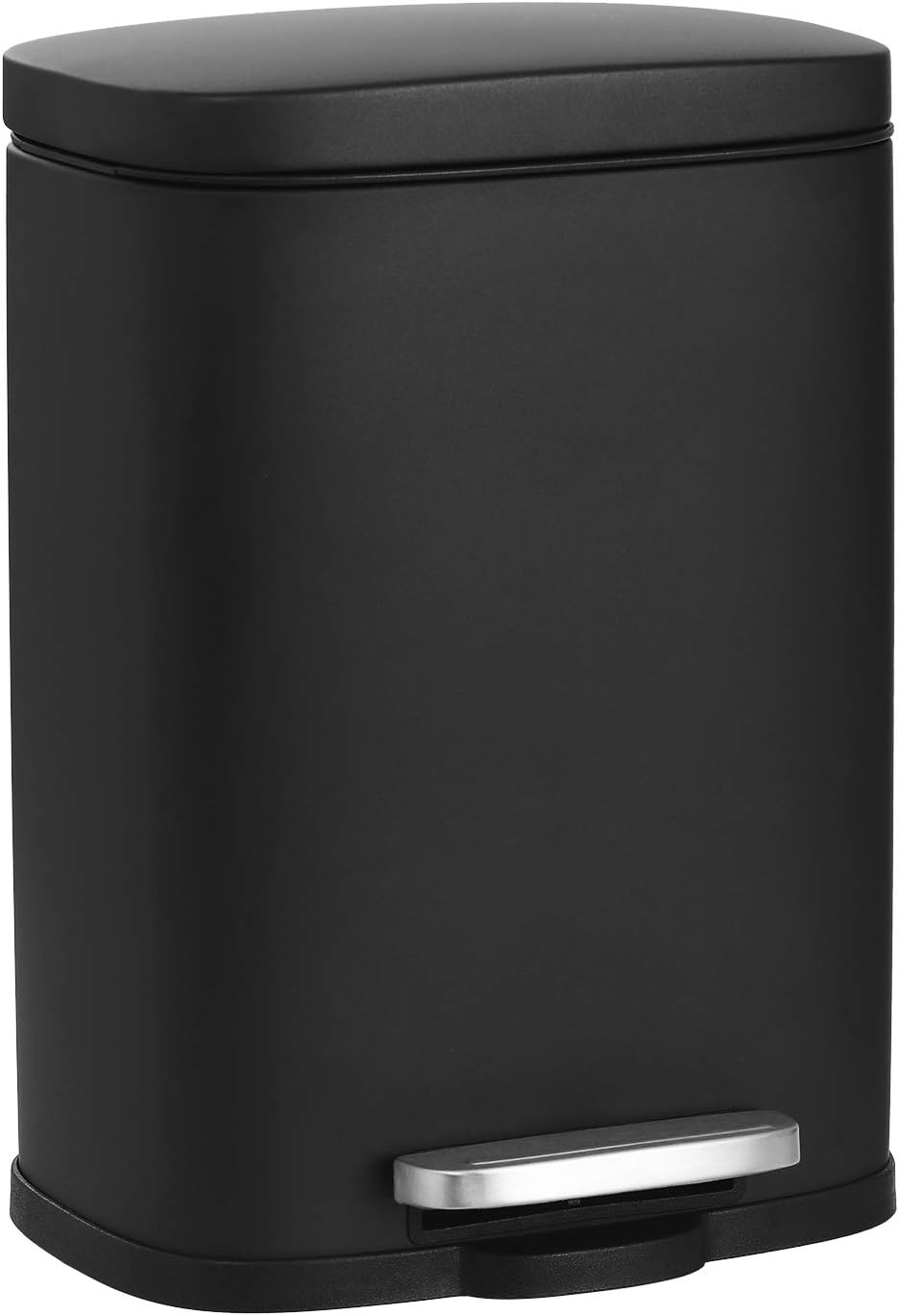 Amazon.com: SONGMICS 5 Litre Pedal Bin Rectangular Soft Close Steel ...