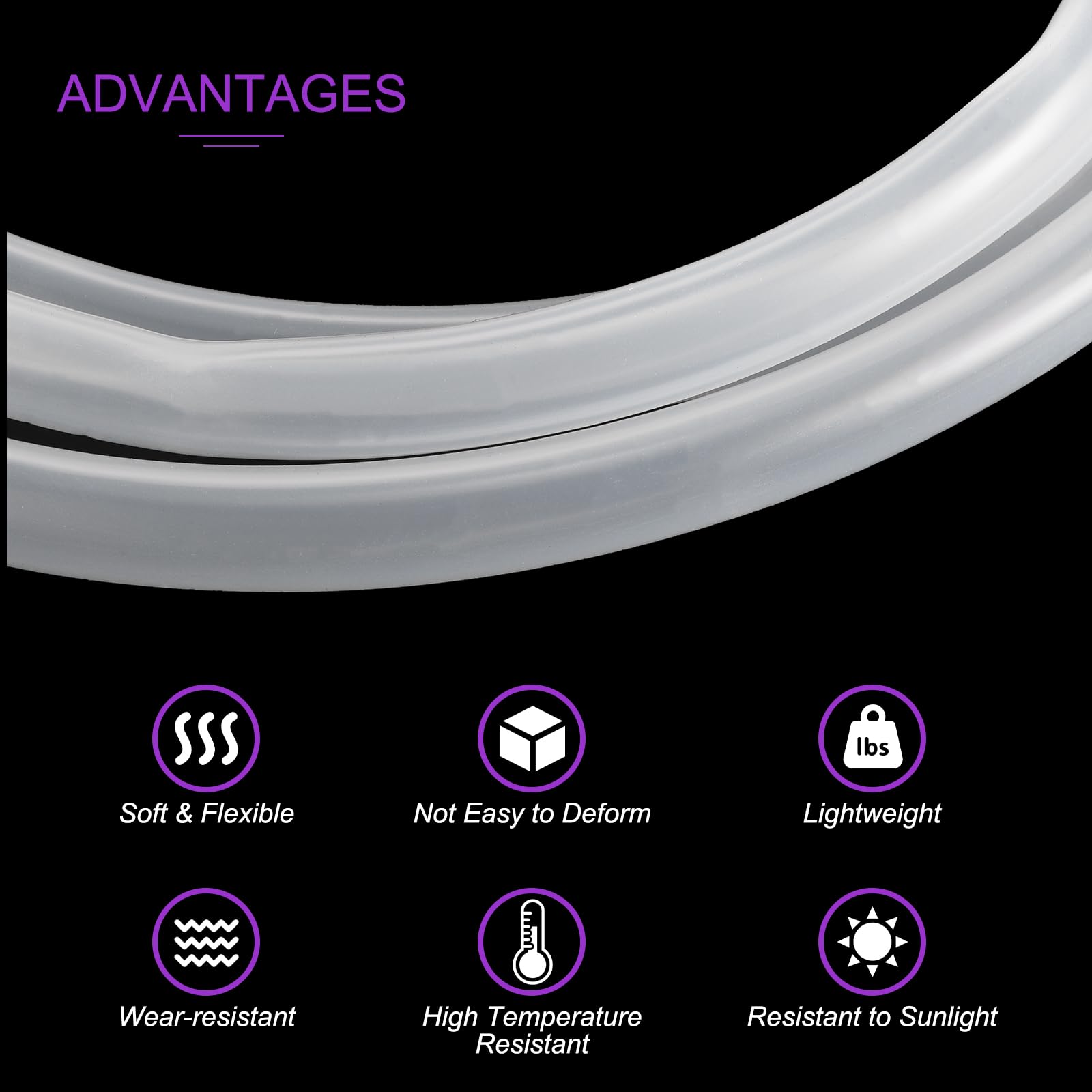 Snapklik.com : DMiotech Silicone Tubing Clear Plastic Tube, 9mm